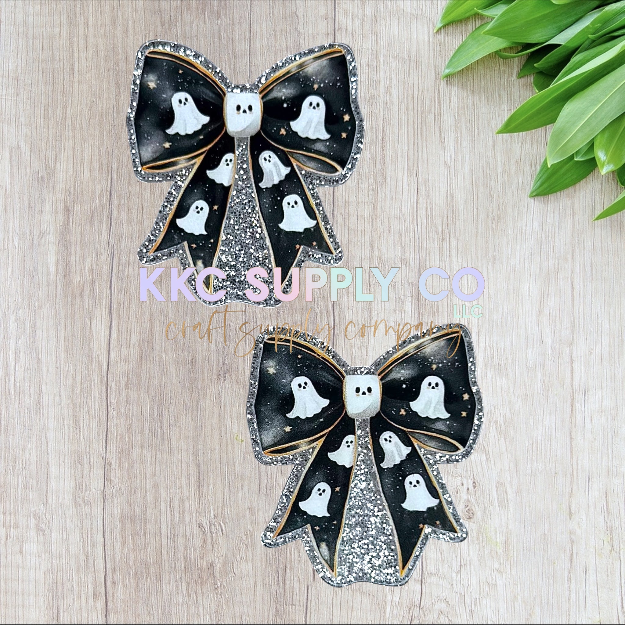 AT383-Ghost Bow-Acrylic Flatback – KKC Supply Co, LLC