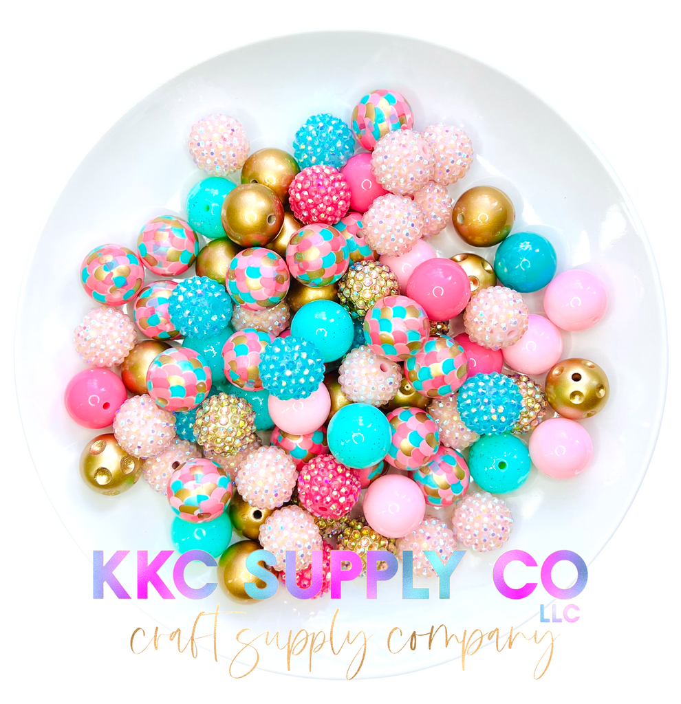 Mermaid Vibes Bubblegum Bead Mix 20mm – KKC Supply Co, LLC